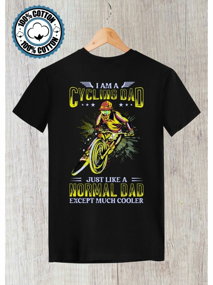 Футболка папа велосипеда cycling dad