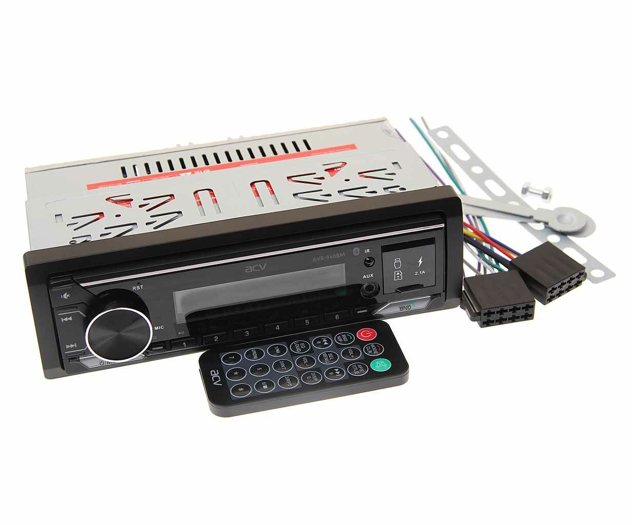 Магнитола автомобильная 1DIN, AVS-940BM, ACV