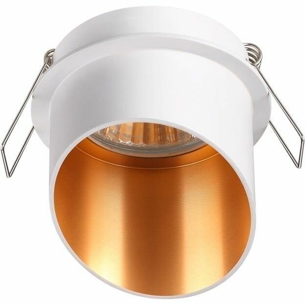 Встраиваемый светильник NOVOTECH BUTT 3704361X50ВтXGU10; алюминий; белый