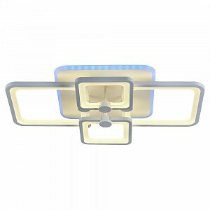 Люстра потолочная светодиодная с пультом Profit Light 8083/4 WHT 112W+28W RGB