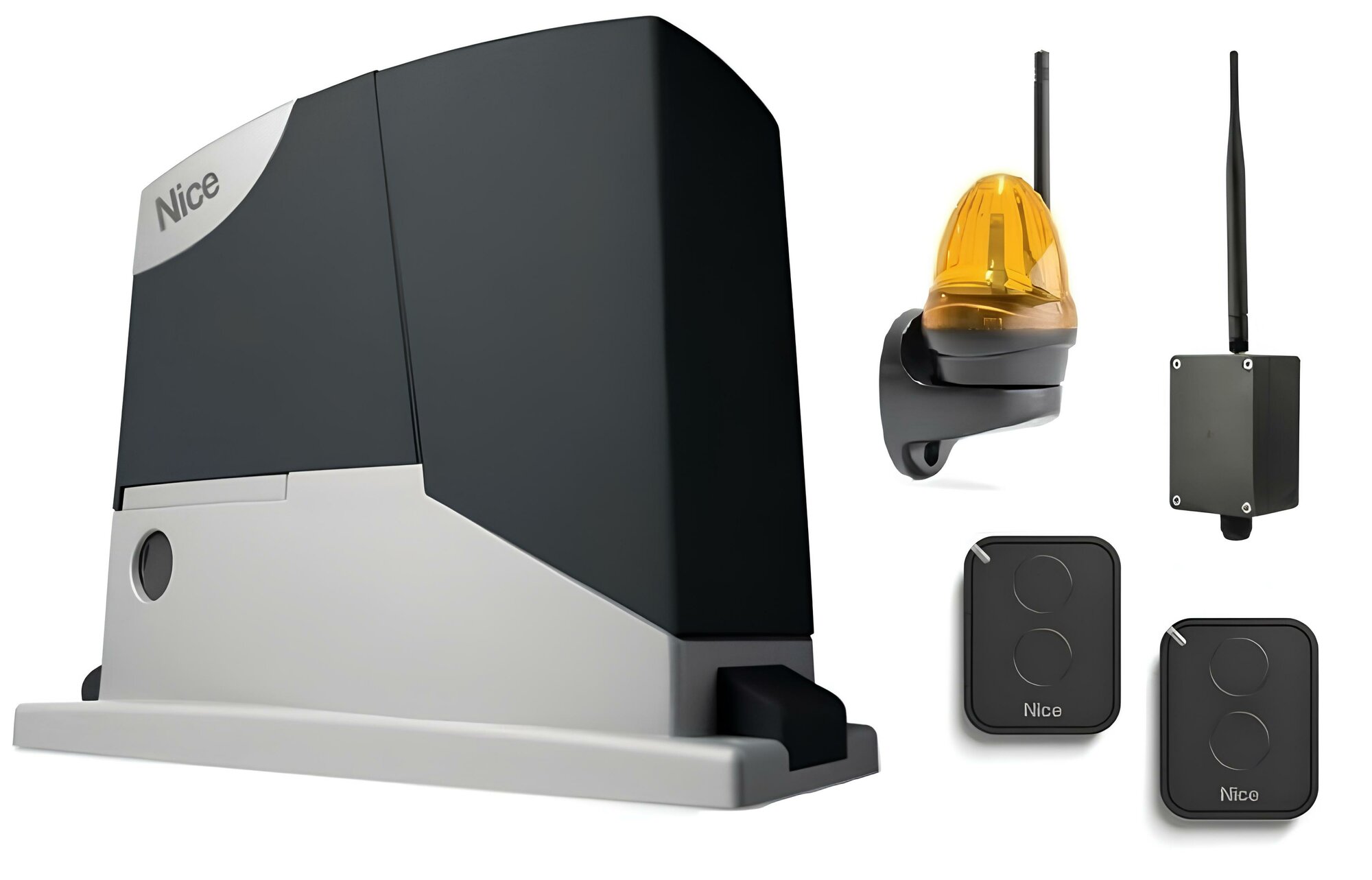 Автоматика для откатных ворот RD400KCE LK1-BT, комплект: привод, 2 пульта, Bluetooth-модуль, сигнальная лампа