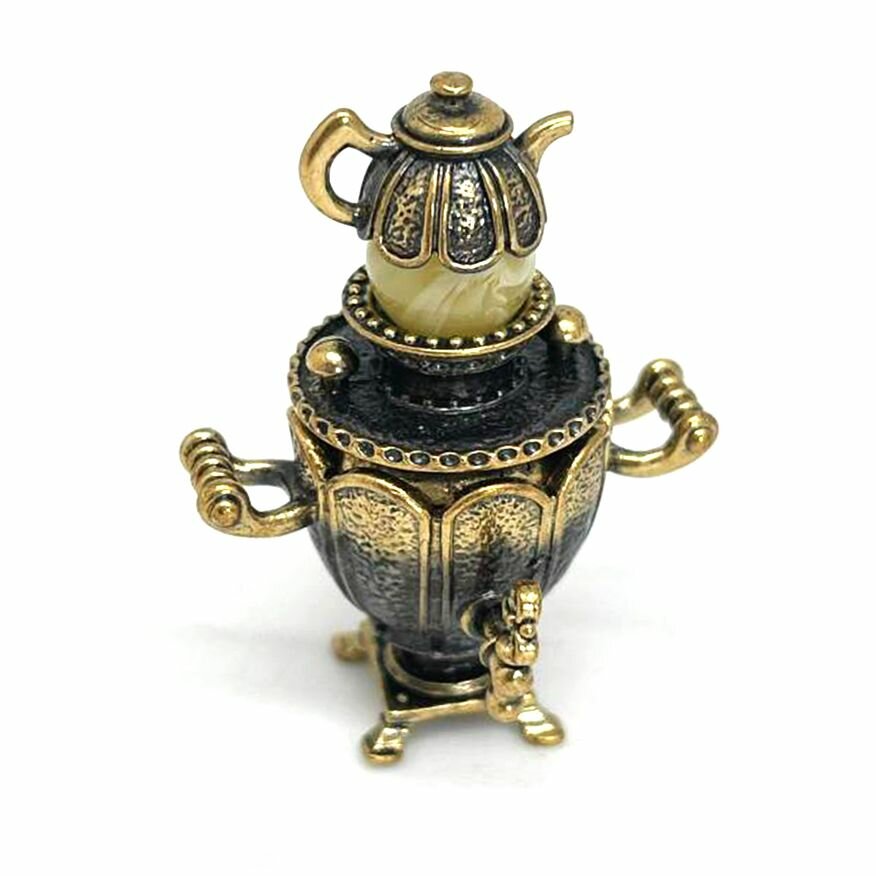 Самовар Большой открывающийся 737-Б, белый