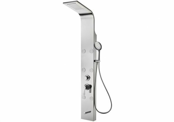 Душевая панель Aquanet Galaxy Shine AP40-01 с гидромассажем и изливом, хром