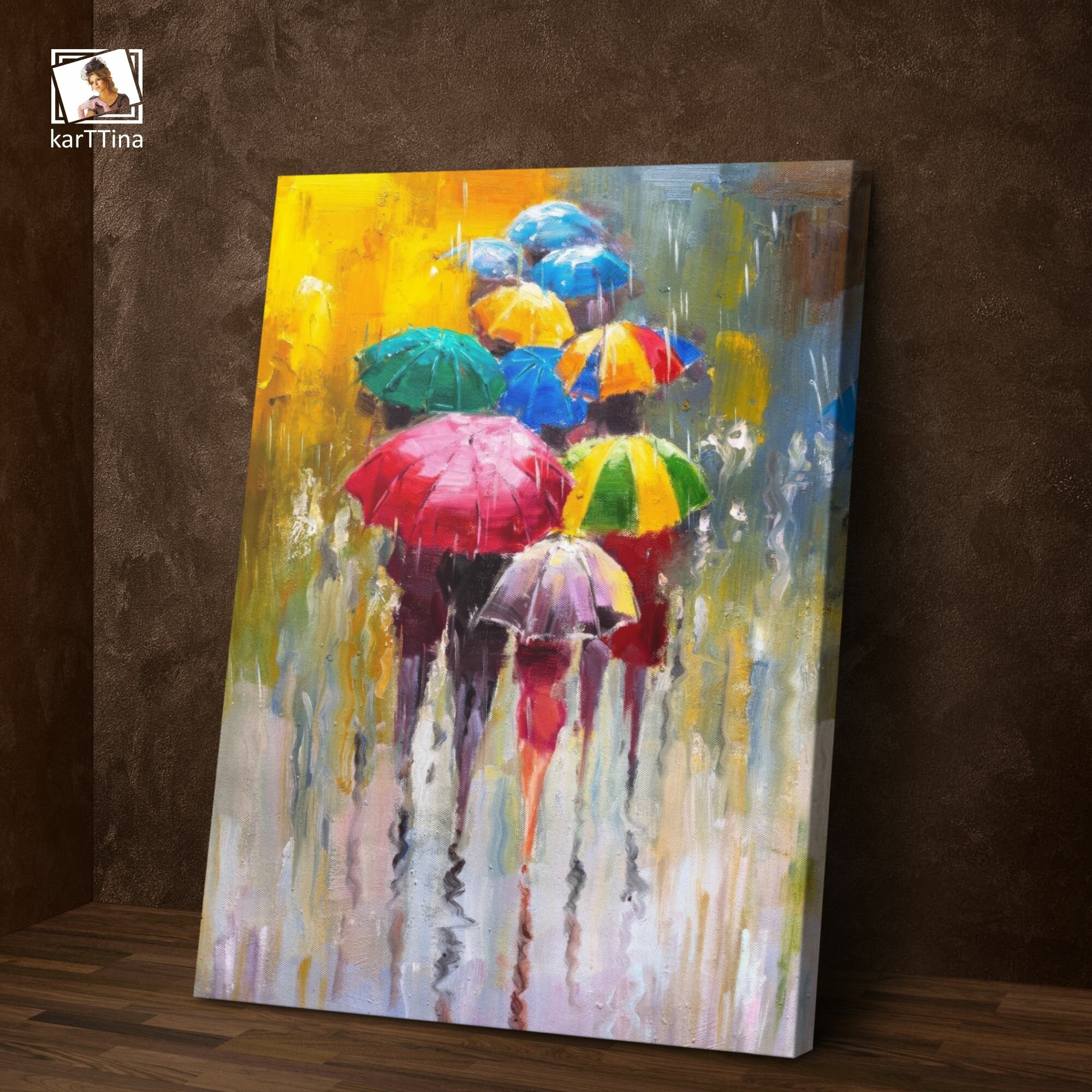 Зонтики, репродукция 50х70 см