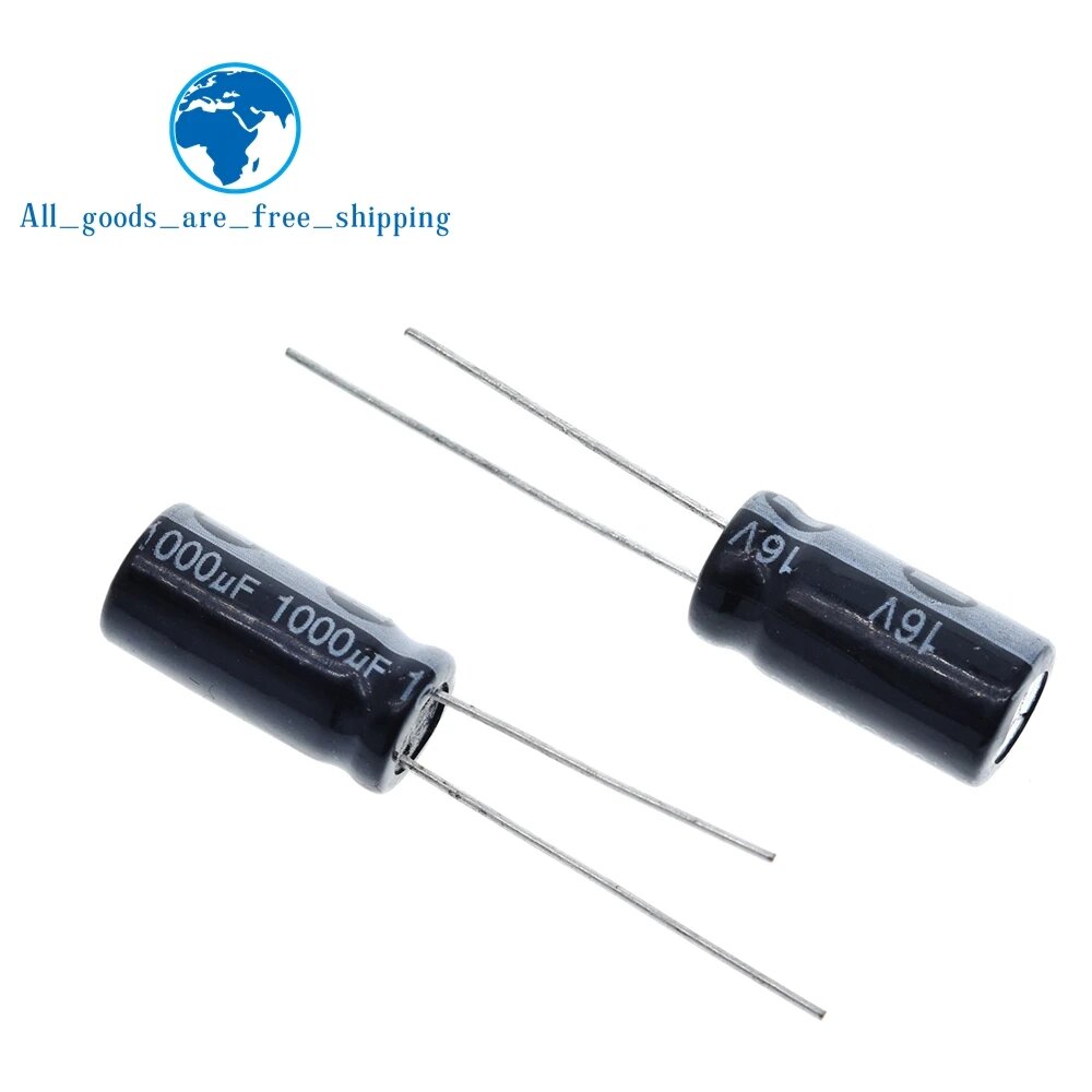 Электролитический конденсатор TZT 1000 мкФ 16 В 8*16 DIP, 10PCS