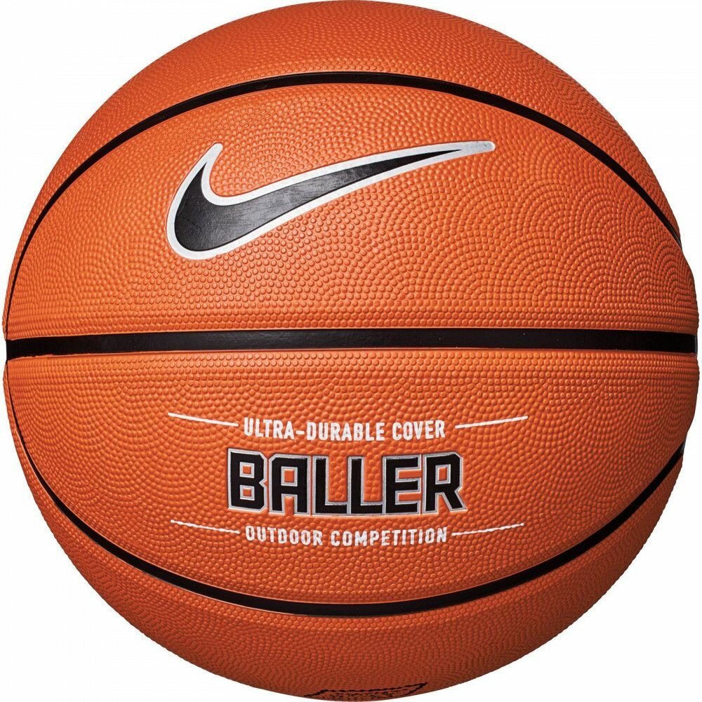 BALLER 8P 07 AMBER/BLACK/METALLIC SILVER/BLACK, баскетбольный мяч ((855) янт/черн/серебр/черн) (7)