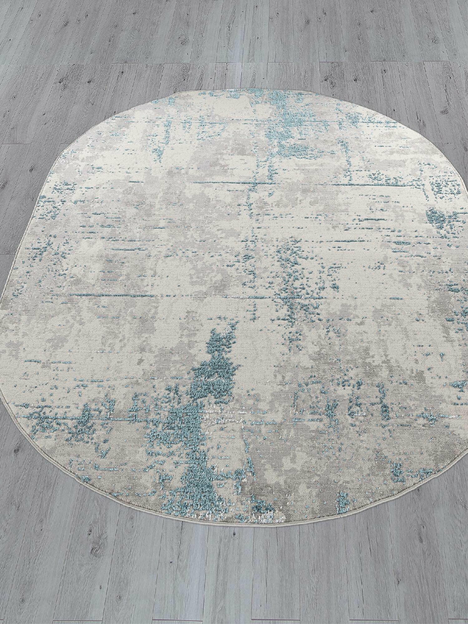 Ковер Овальный на пол в гостиную в спальню 280х380 см современный ворс 6 мм 396762 Kover-Russia