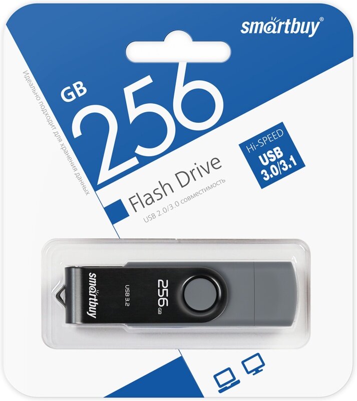 Флешка Smart Buy USB 3.0 256GB Twist Dual Type-C/Type-A (USB 3.0/3.1) (SB256GB3DUOTWK)