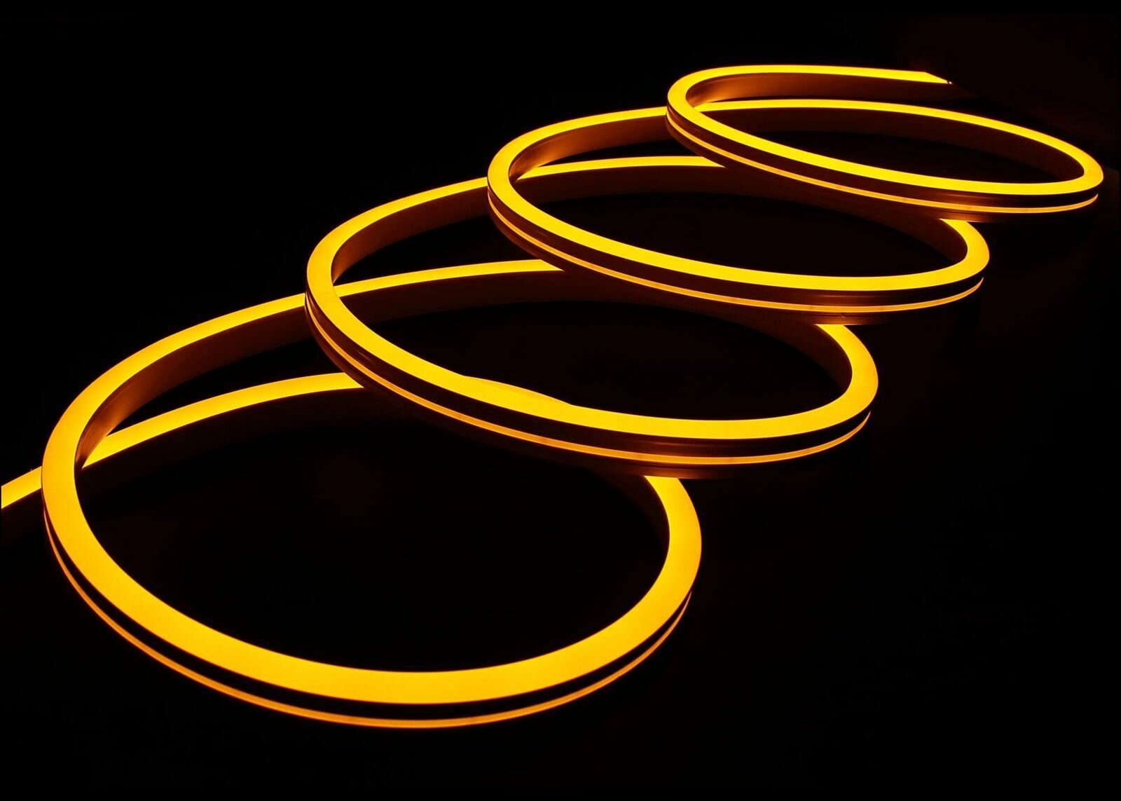 Неоновая светодиодная лента, гибкий неон 3 метра, 12 вольт.