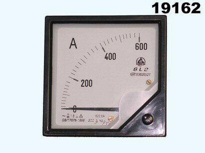 Измерительная головка амперметр 600/5А 80*80мм AC