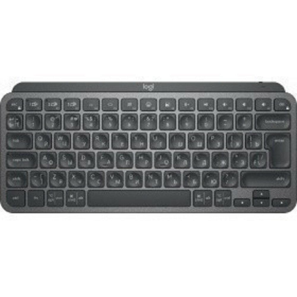Logitech Клавиатура 920-010501 Wireless MX Keys MINI Keyboard Graphite заводская гравировка RU LAT