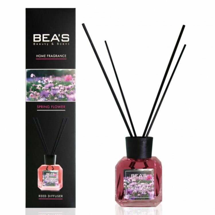 Ароматизатор для дома, диффузор с палочками, SPRING FLOWER Весенние цветы , 120мл, диффузор с палочками