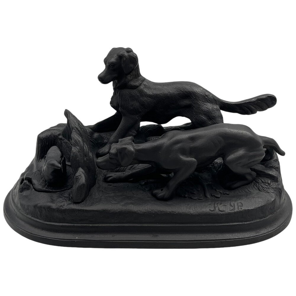 Чугунная статуэтка "Собаки на стойке" 1960-1970 гг. Каменск-Уральский, СССР (Без чернильницы)