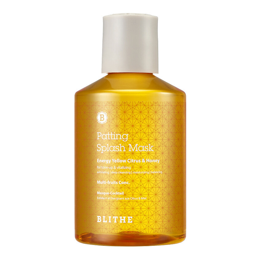 BLITHE Сплэш-маска для сияния кожи лица Patting Splash Mask Energy (150 мл)