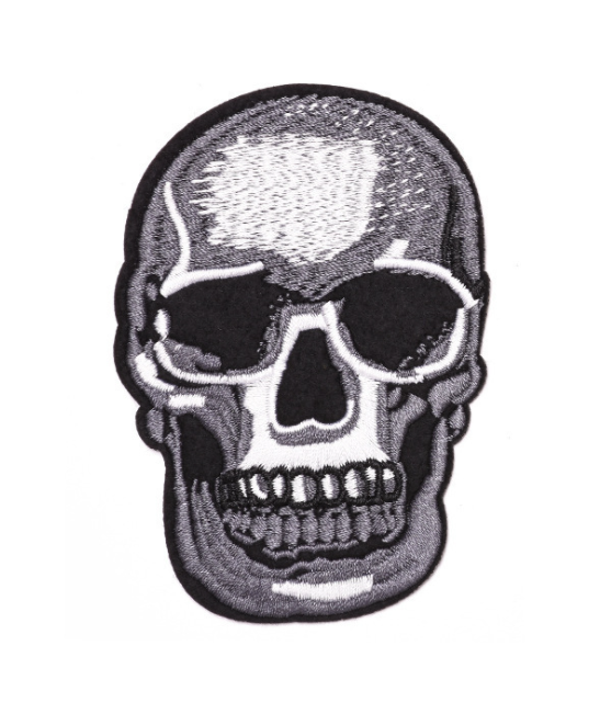 Термонашивка череп 3D нашивка