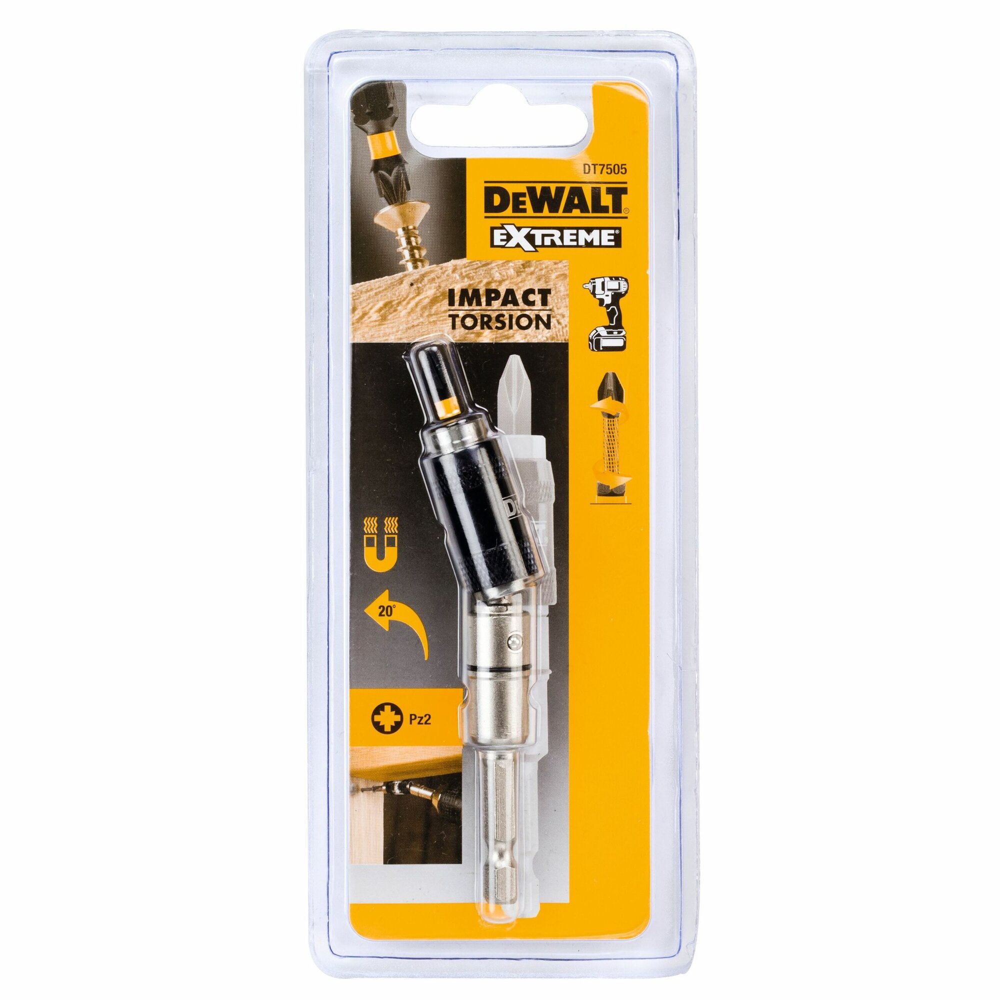 Шарнирный держатель DEWALT DT7505, PZ2 25 мм. (DT7505-QZ)