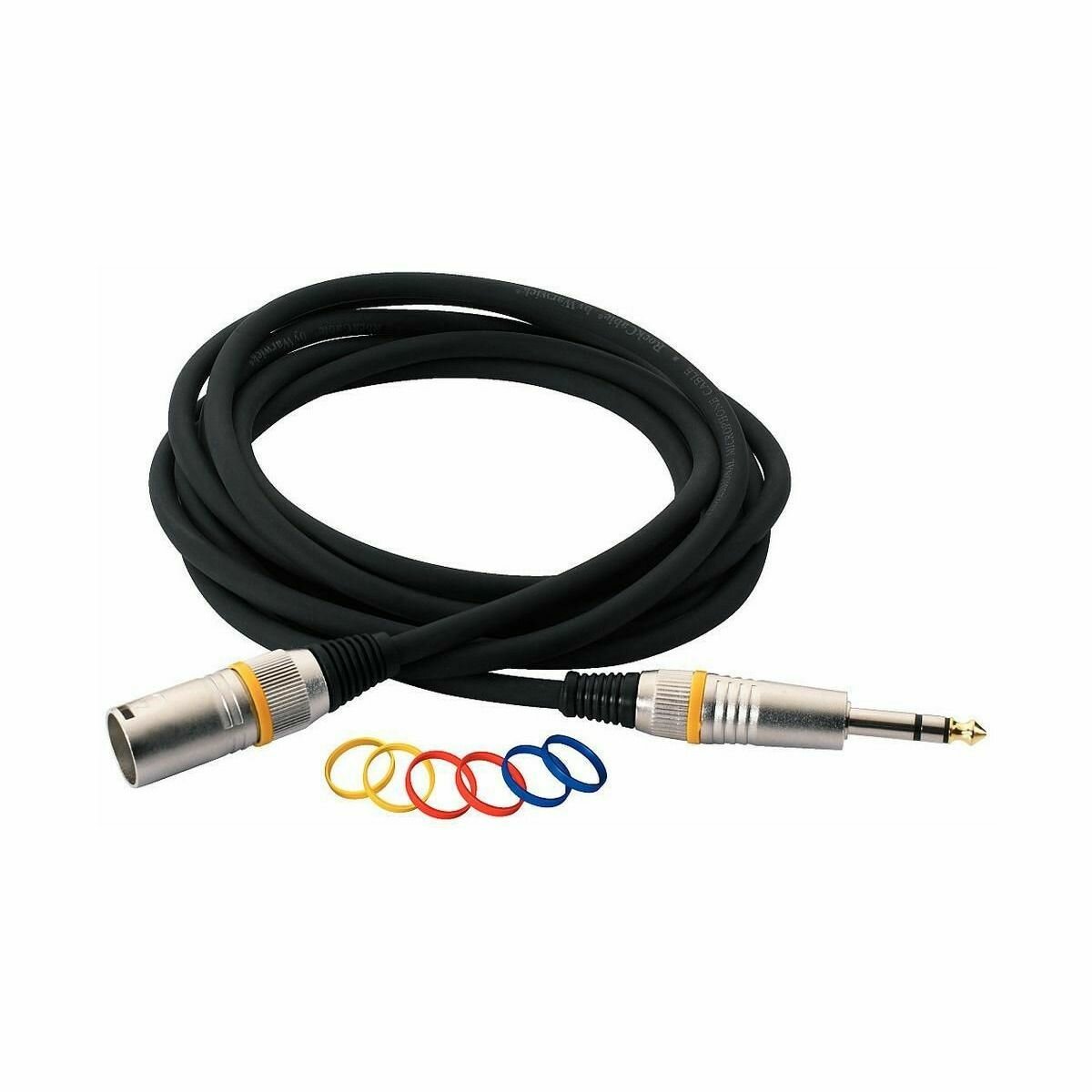 Кабель балансный Rockcable RCL 30386 D6 F BA, XLR (F) - джек стерео, 6 м