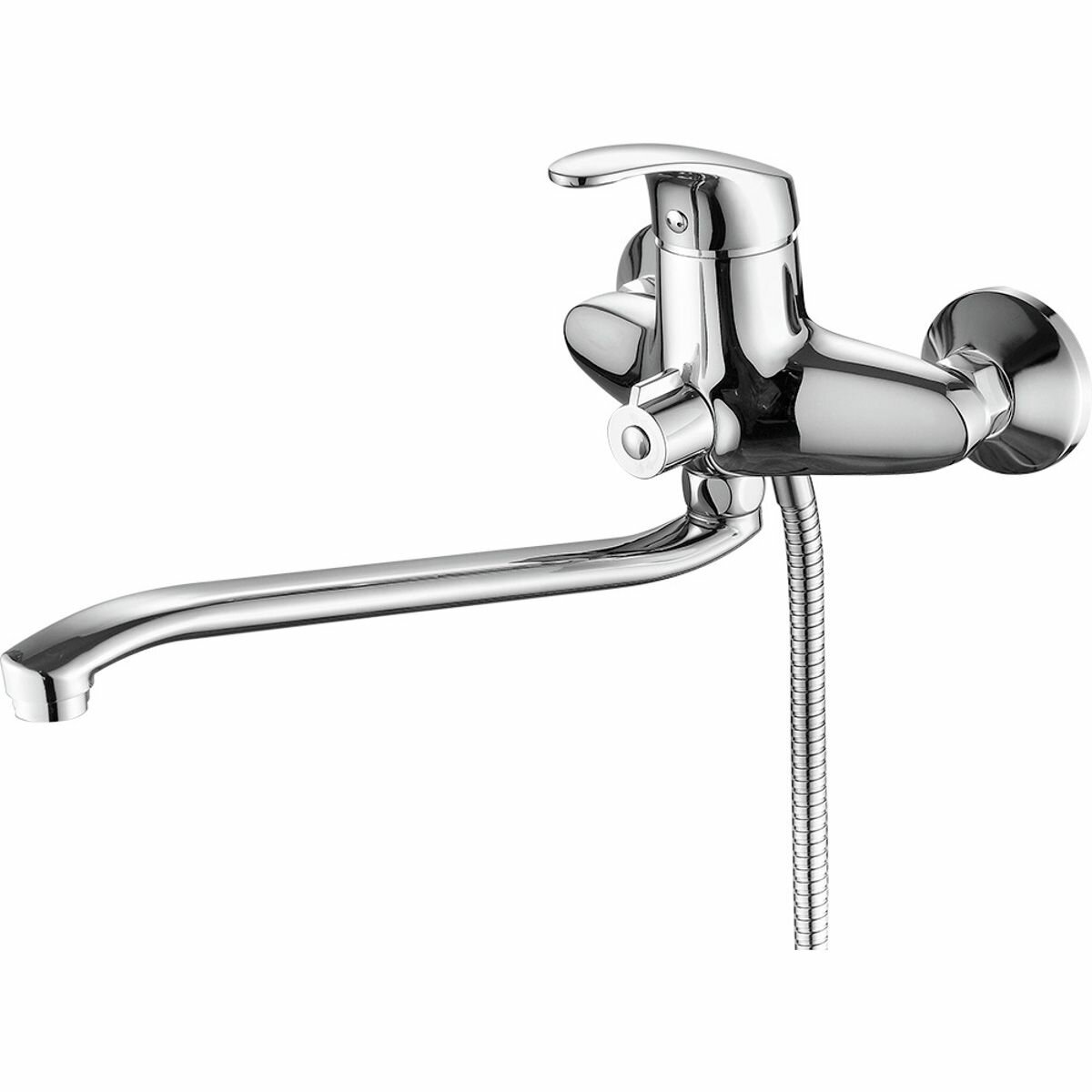Смеситель для ванн PLstart хром, резьба подключения 1-2", однорычажное