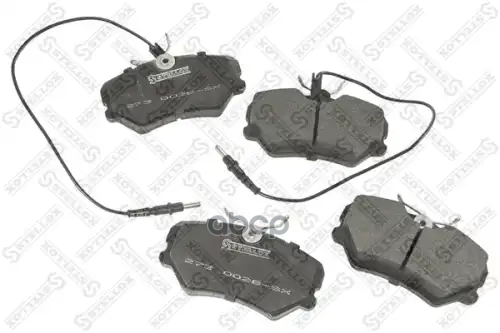 Колодки дисковые п! с антискр. пл Peugeot 405 1.4-1.9D 87-95 Stellox арт. 273002BSX