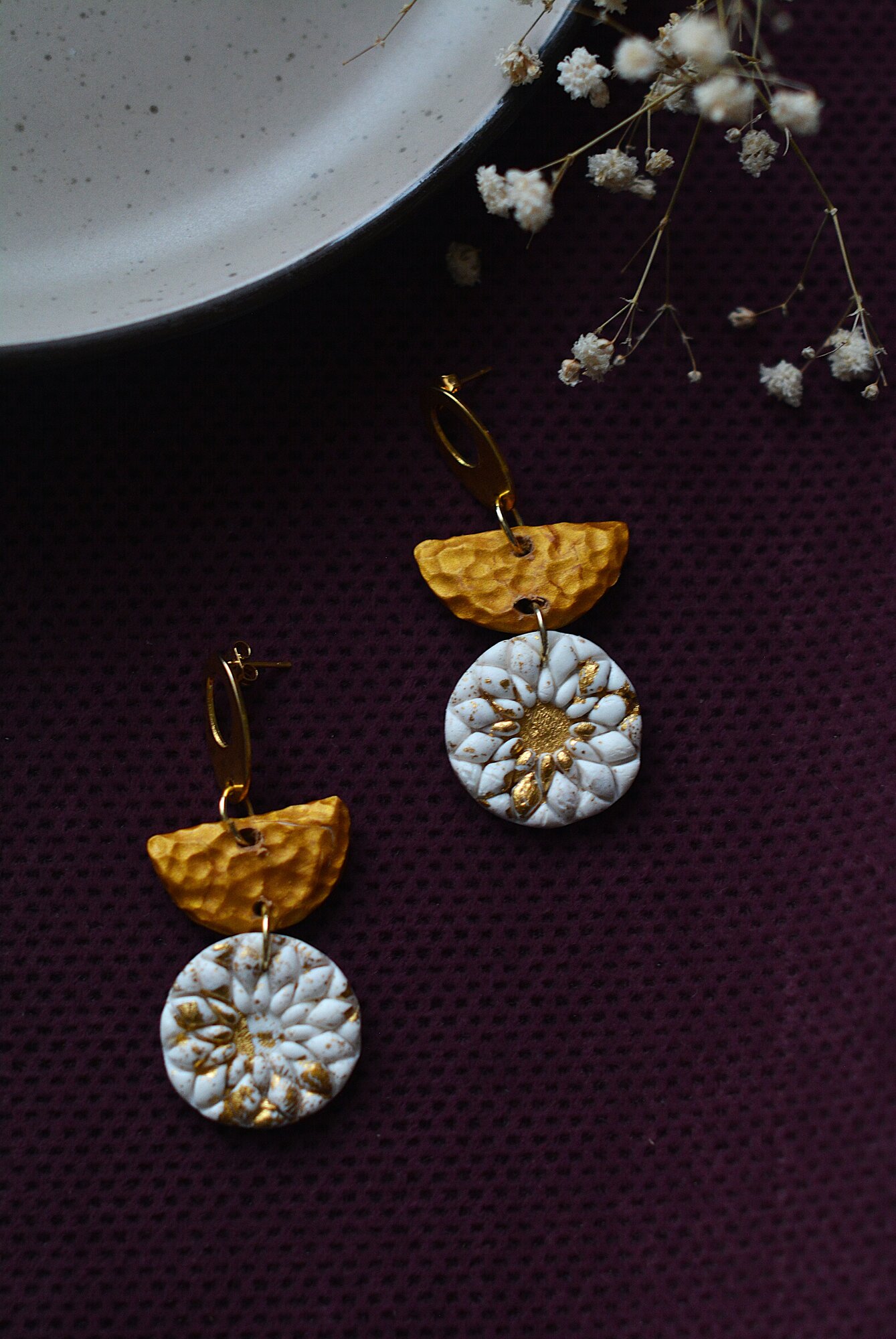 Подвеска для серег, полимерная глина