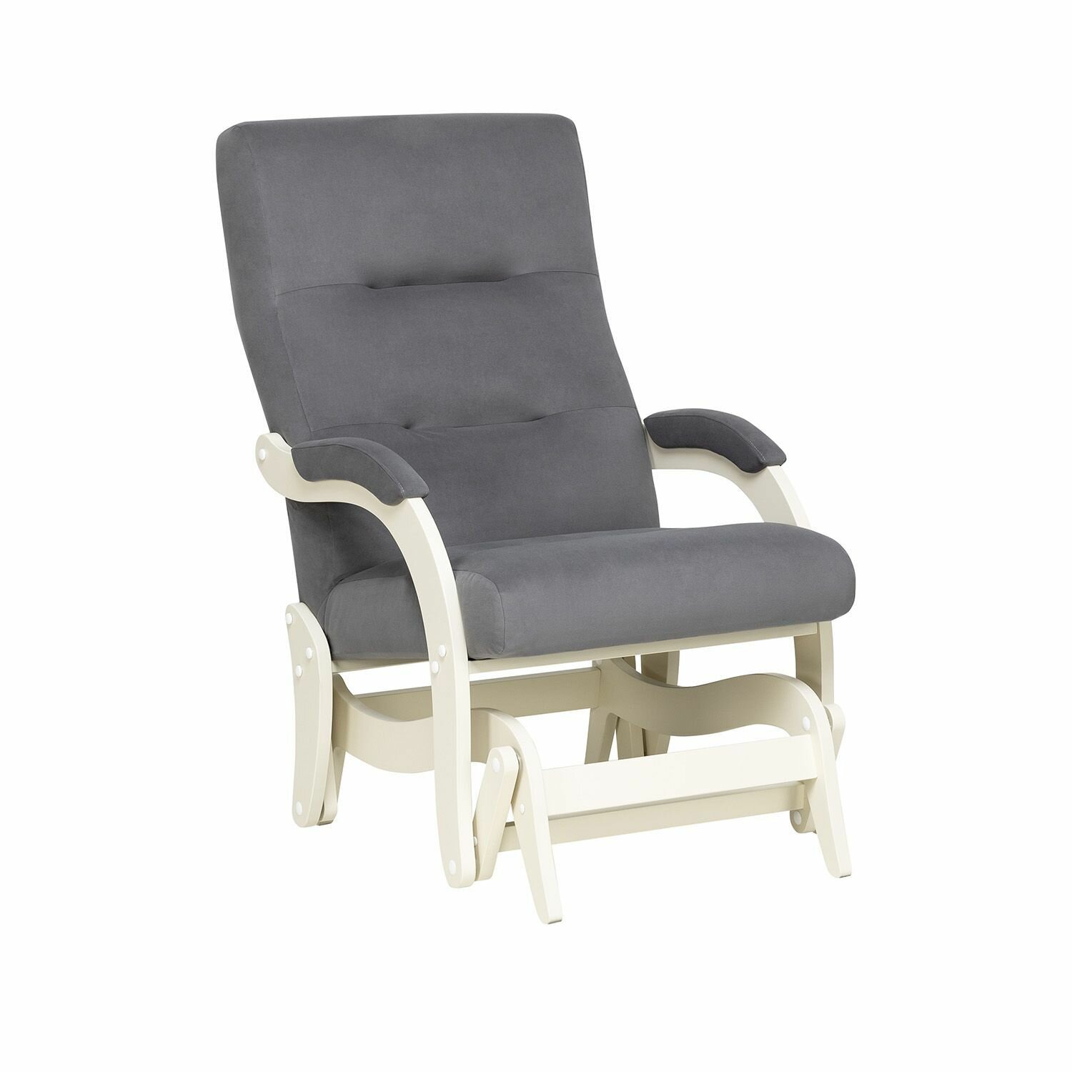 Кресло-маятник Leset Дэми Слоновая кость, ткань V 32