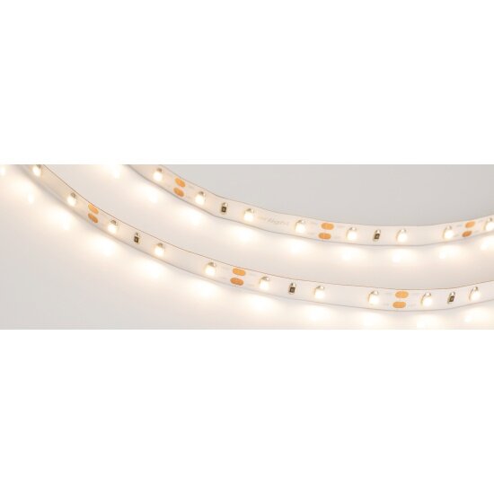 Светодиодная лента Arlight RT-A60-8mm 12V Warm3000 (4.8 W/m, IP20, 2835, 5m) (, Открытый)