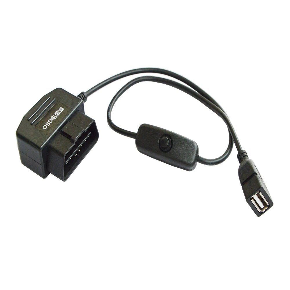 Автомобильный OBD DVR /DCR эксклюзивный блок питания, выход 5 В, 2 а USB зарядное устройство адаптер для iphone samsung MP3 зарядка с переключателем управления