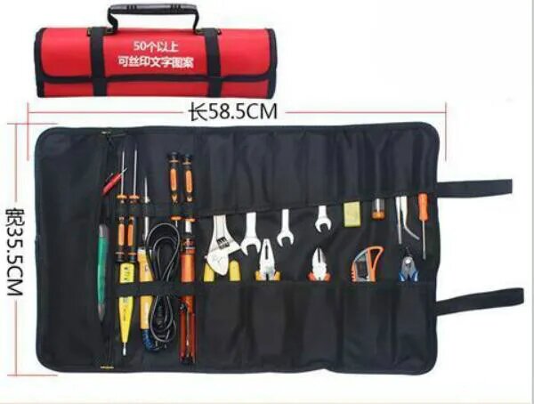 Многофункциональная сумка для гаечных ключей из ткани Оксфорд, складная сумка для инструментов, карман для хранения, портативная сумка для инструментов, чехол-органайзер, держатель MJ710