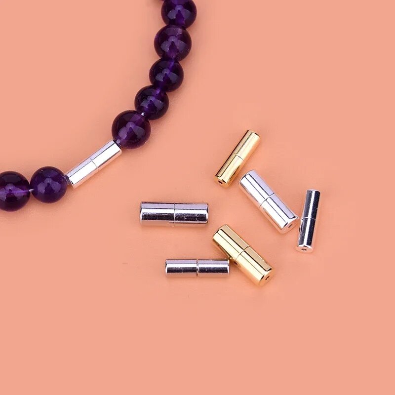 Браслет из стерлингового серебра 925 пробы, ожерелье, пуговицы, аксессуары, винтовая кнопка, аксессуары из материала «сделай сам» ручной работы