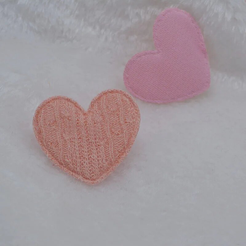 Аппликации сердечки GZULA 40 шт. Розовый, 4-pink