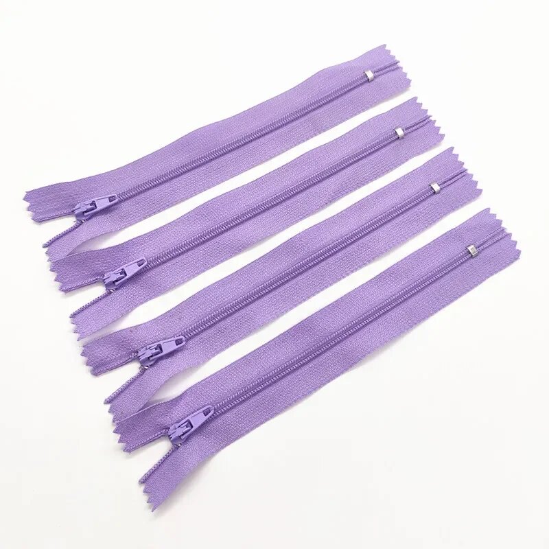 10 шт. Закрытые молнии Shingpoluo 7,5-60 см 20 цветов Сиреневый, Light Purple, 20cm