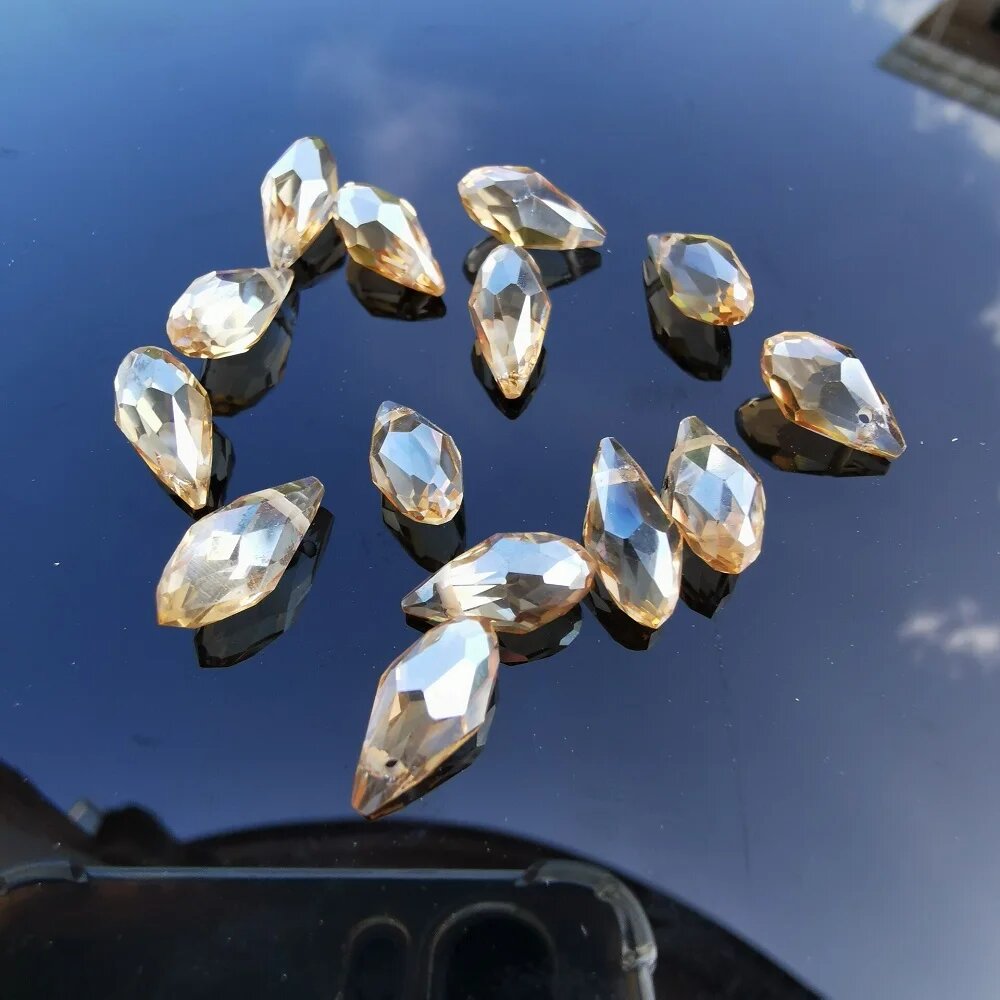 Хрустальные подвески для люстр 50 шт. AB Champagne