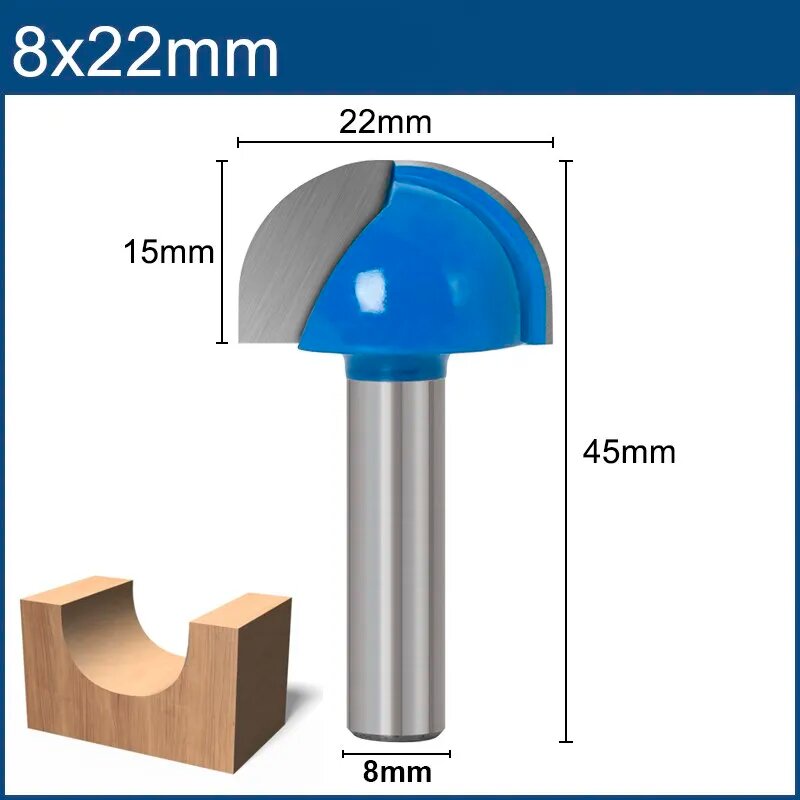 Xcan Твердосплавные фрезы 8 мм концевые фрезы 16/19/22/25 мм 1pc 8x22mm