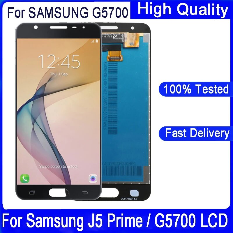 Высокое качество 5,0 "для SAMSUNG J5 Prime дисплей G5700 G570 ON5 2016 SM-G570F G570Y ЖК-дисплей с цифровым преобразователем сенсорного экрана в сборе