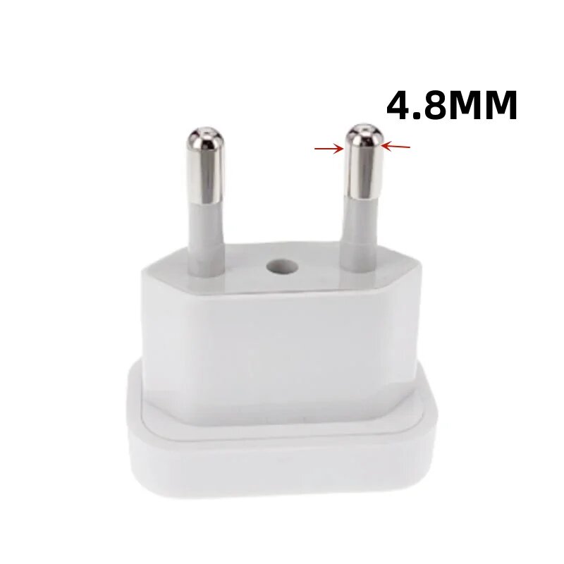 Адаптер электропитания EU 2 Pin, белый 4.8mm