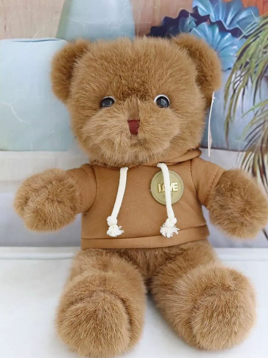 Мягкая плюшевая игрушка Мишка коричневый 35 см