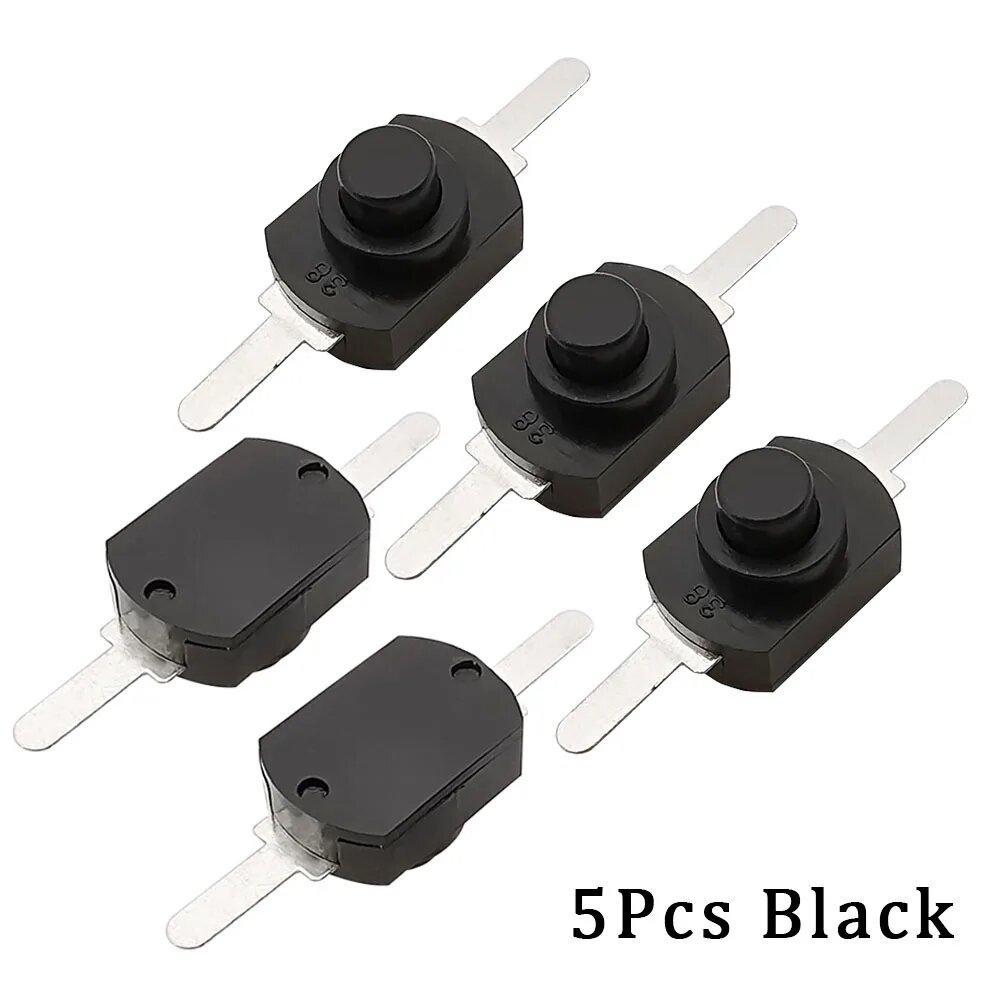 Мини кнопочные переключатели 1208YD 5 шт. 5Pcs Black