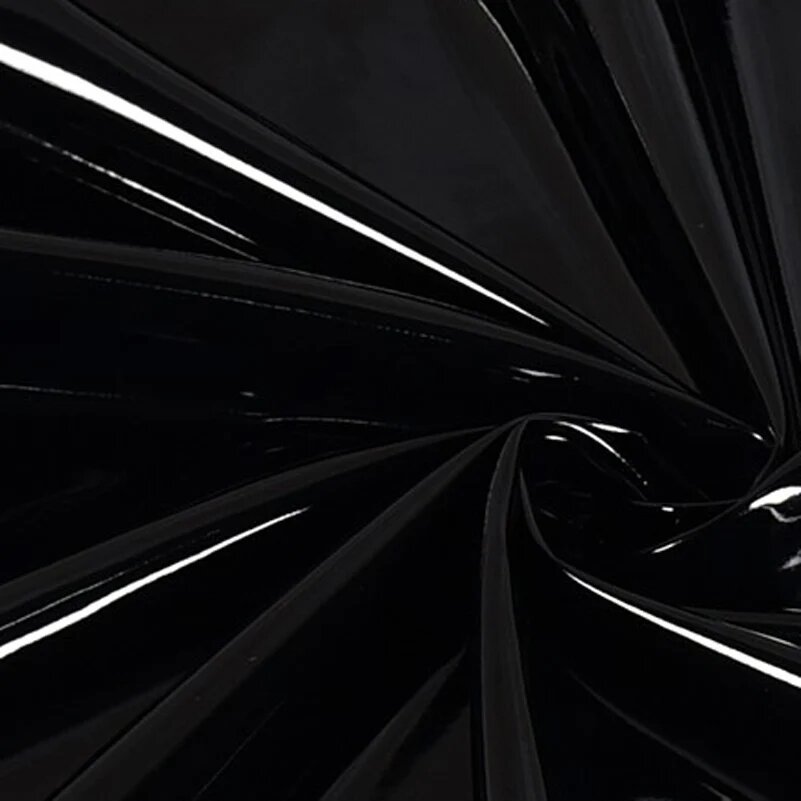 Эластичная зеркальная ткань FABILL, 0.5м, черная Черный, 2 Black