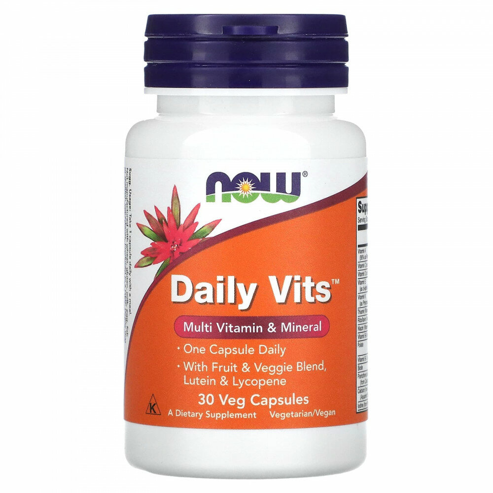 NOW Foods, Daily Vits™, 30 растительных капсул