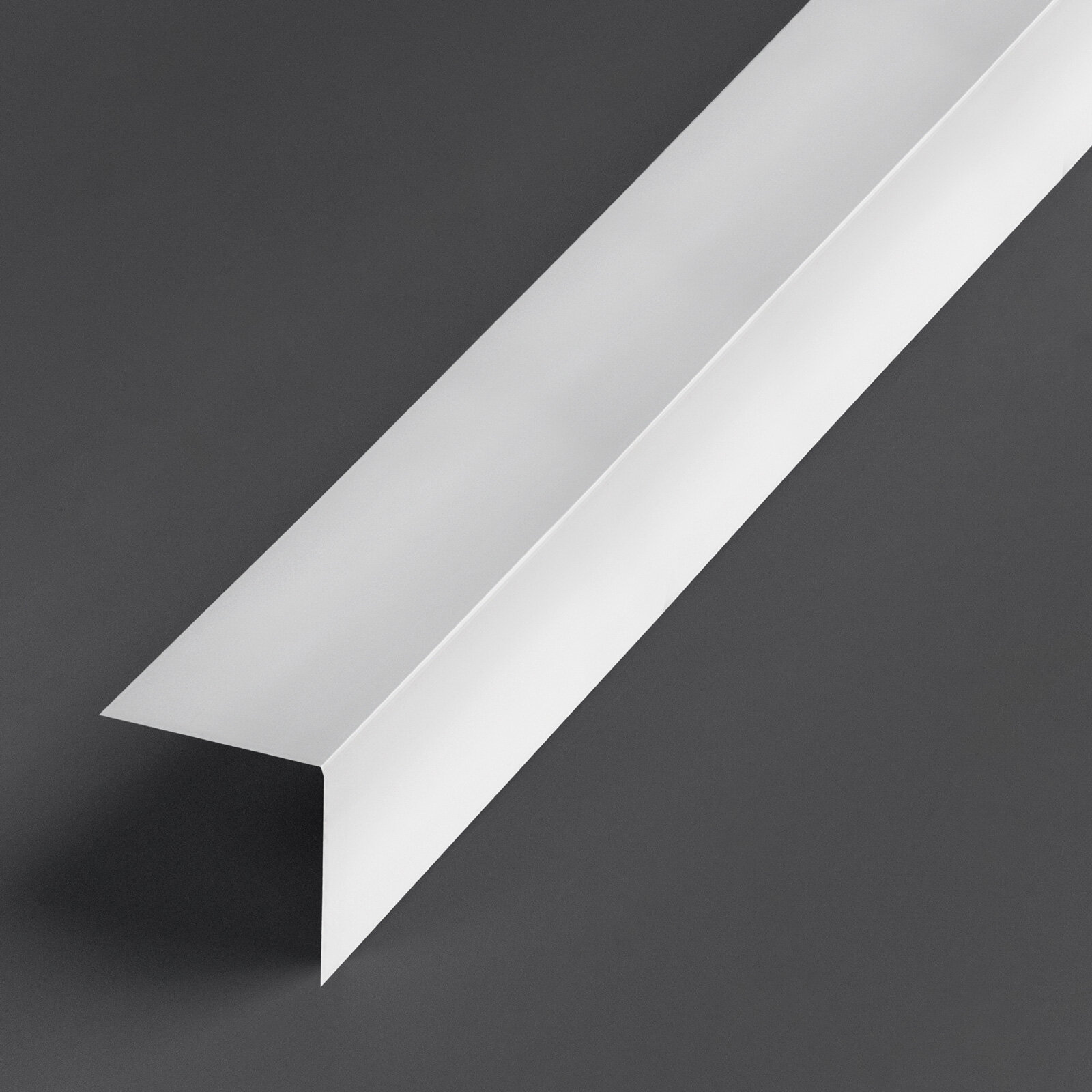 Уголок пластиковый для откосов 30х30 мм, длина 2,7 м, угол ПВХ для стен внешний Ideal (Идеал) У 30, белый 001