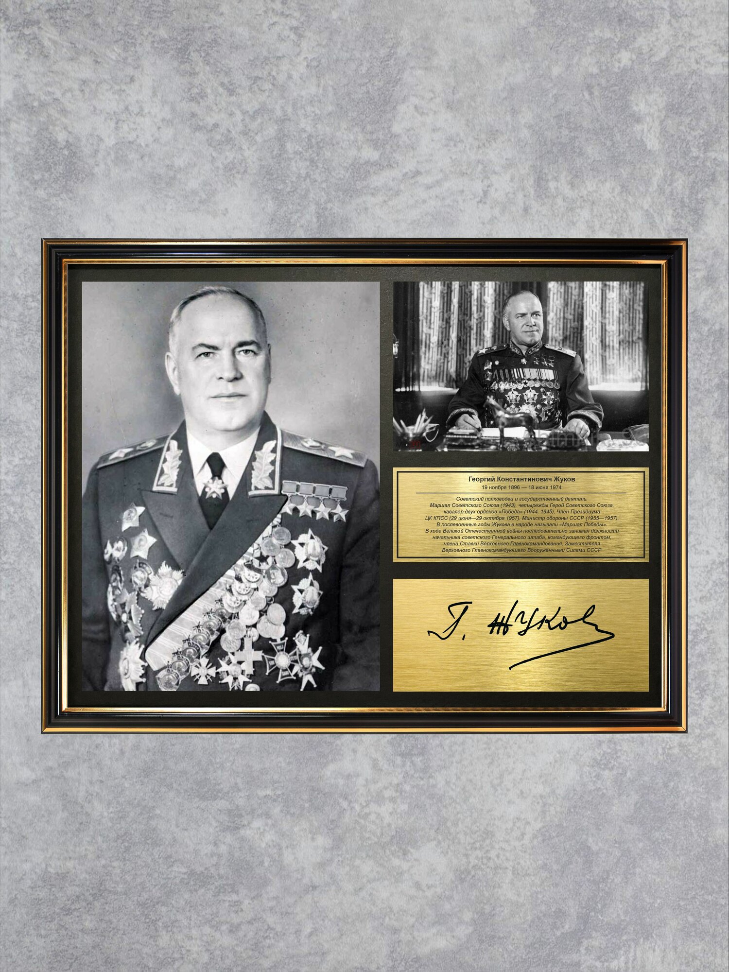 Георгий Жуков Картина интерьерная с автографом