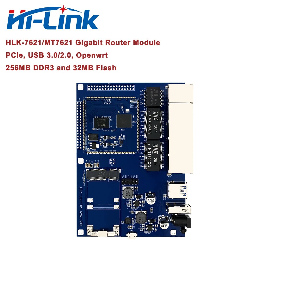 Hi-Link MT7621A Gigabit Router Module Kit