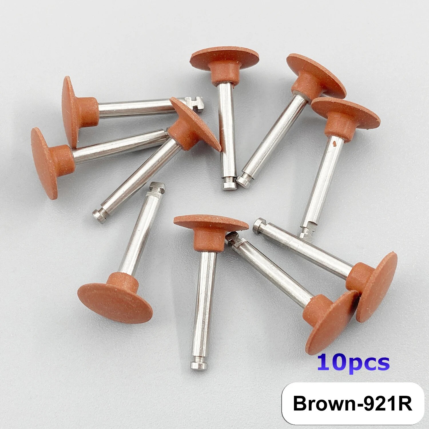 Силиконовые шлифовальные головки Brown-921R 10шт