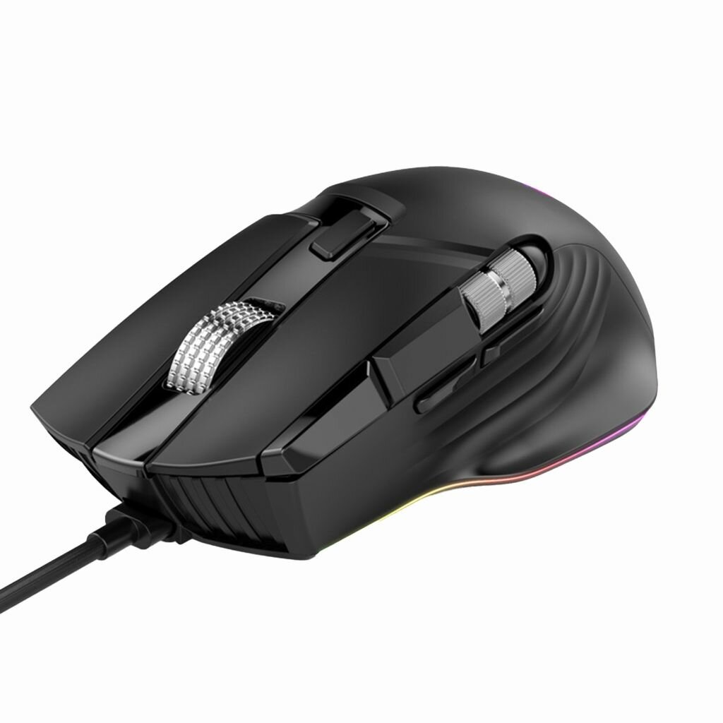 Игровая проводная полноскоростная игра с двойным колесом прокрутки аппаратный макрос custom RGB