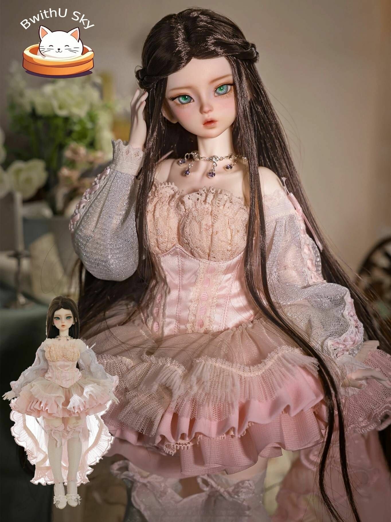 BwithU Joan Bjd Girl 1/4 Принцесса Классическая Элегантная Шарнирная кукла с шариками