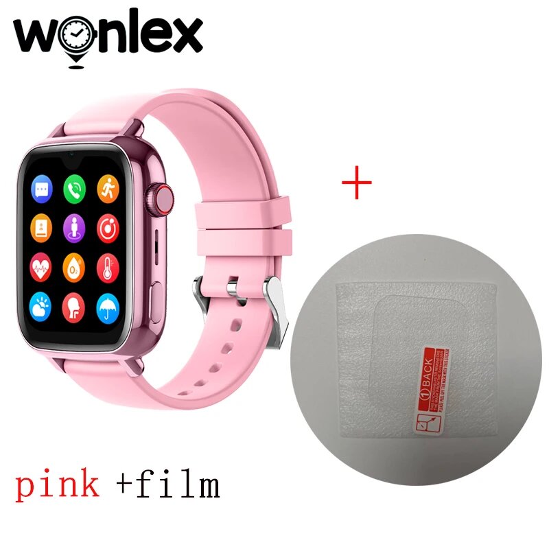 Wonlex KT34 умные часы для детей Розовый, pink and film