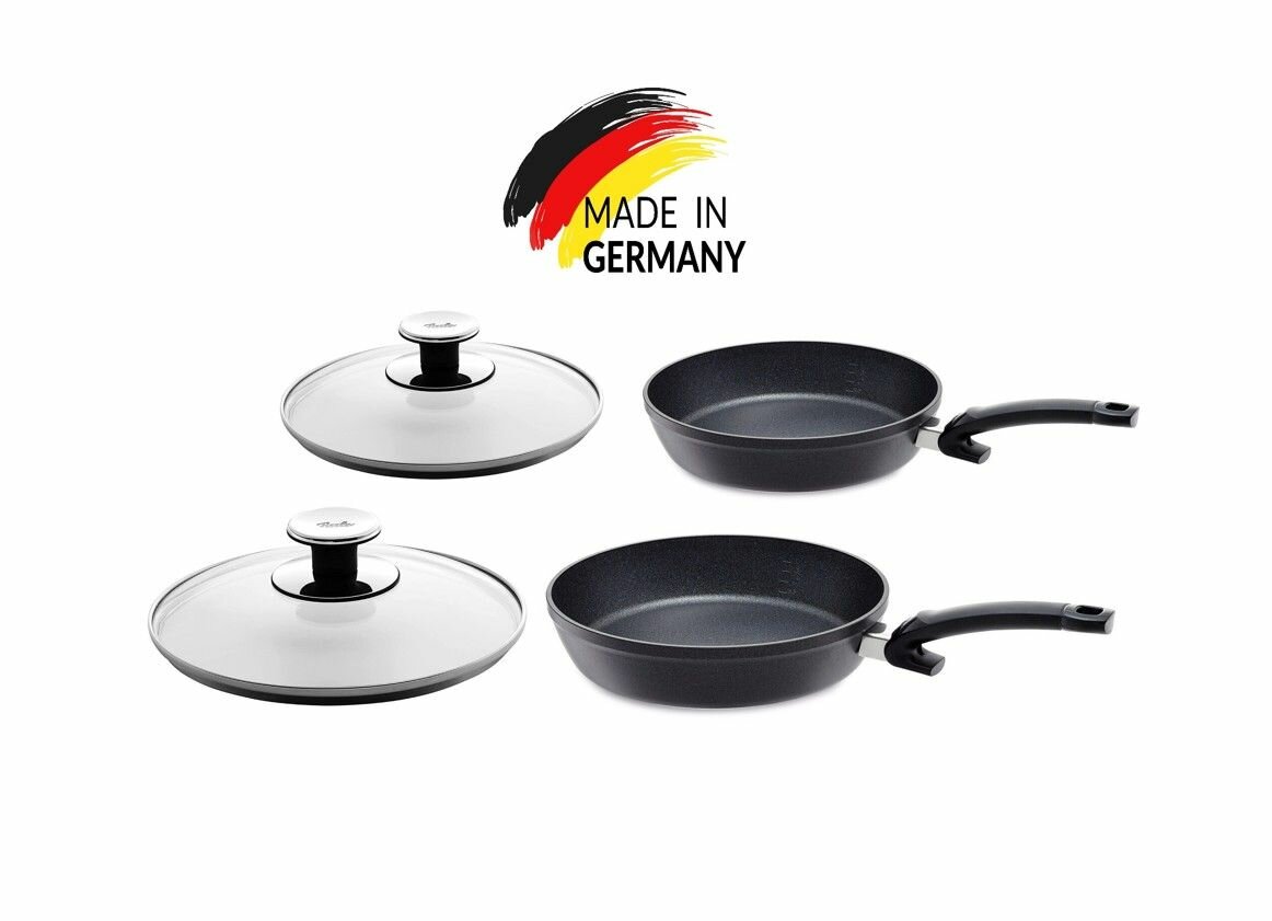 Набор сковород с крышками Fissler Adamant Comfort 24/28 см