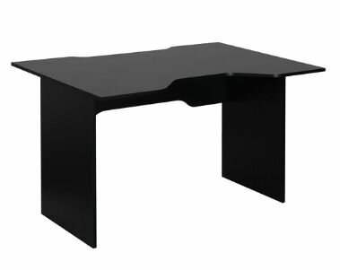 Стол компьютерный 120 см x 75 см x 85 см, черный, 1 шт.