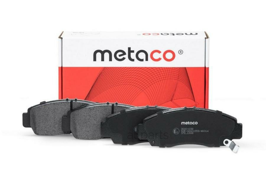 METACO 3000038 Колодки тормозные дисковые | перед |
