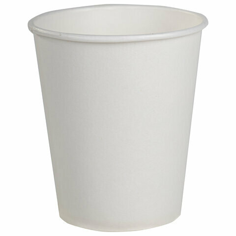 2 шт. Стакан одноразовый бумажный 165/195 мл, D 70 мм, комплект 100 шт, однослойный, белый, холодное/горячее, Ve, формация, HB70-195-0000